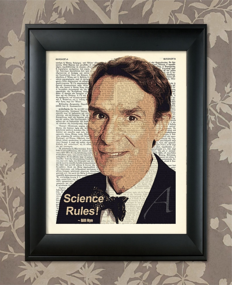 Bill Nye Print, Bill Nye Quote, Bill Nye Poster, Bill Nye Art, Bill Nye ...