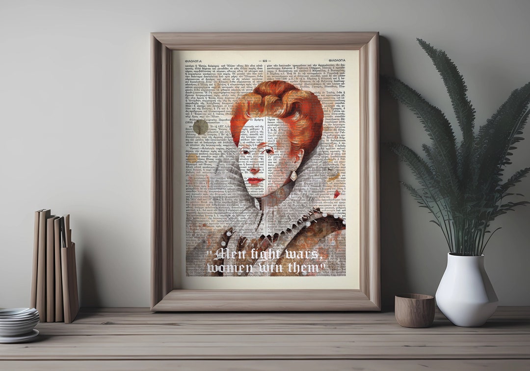 Queen Elizabeth I Print, Elizabeth Quote Poster Monarch Decor Virgin ...