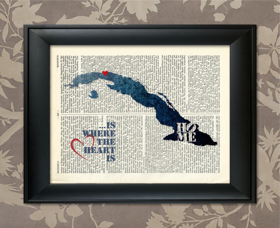 Cuba Art Print, Cuba Print, Cuba Map Art, Cuba Wall Art, Cuba Pride ...
