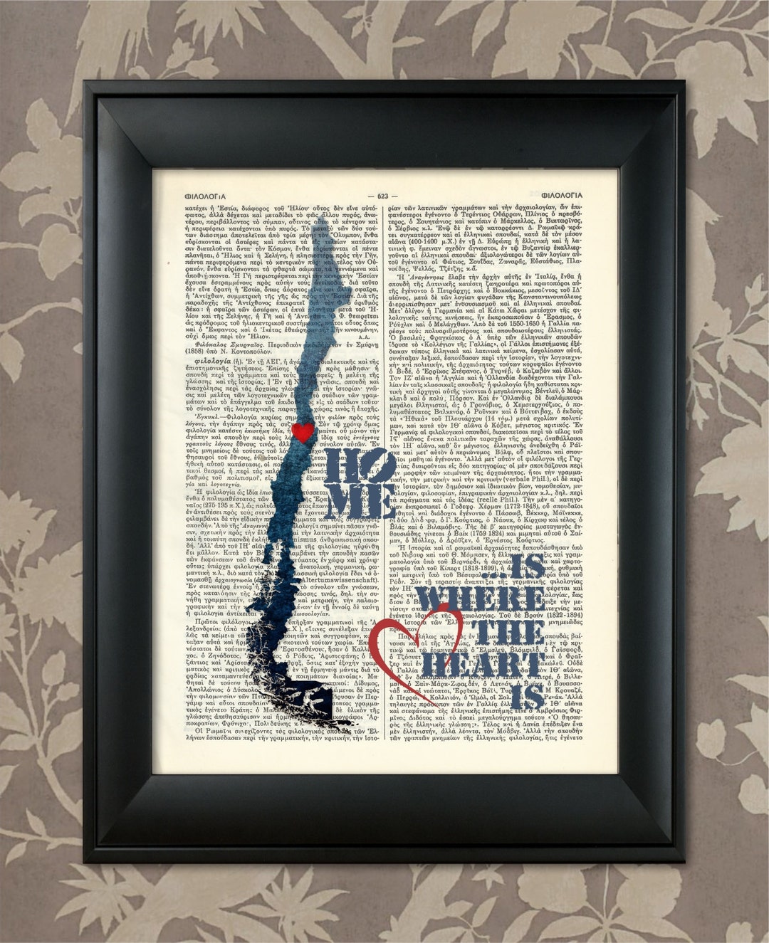 Chile Art Print, Chile Print, Chile Map Art, Chile Wall Art, Chile ...