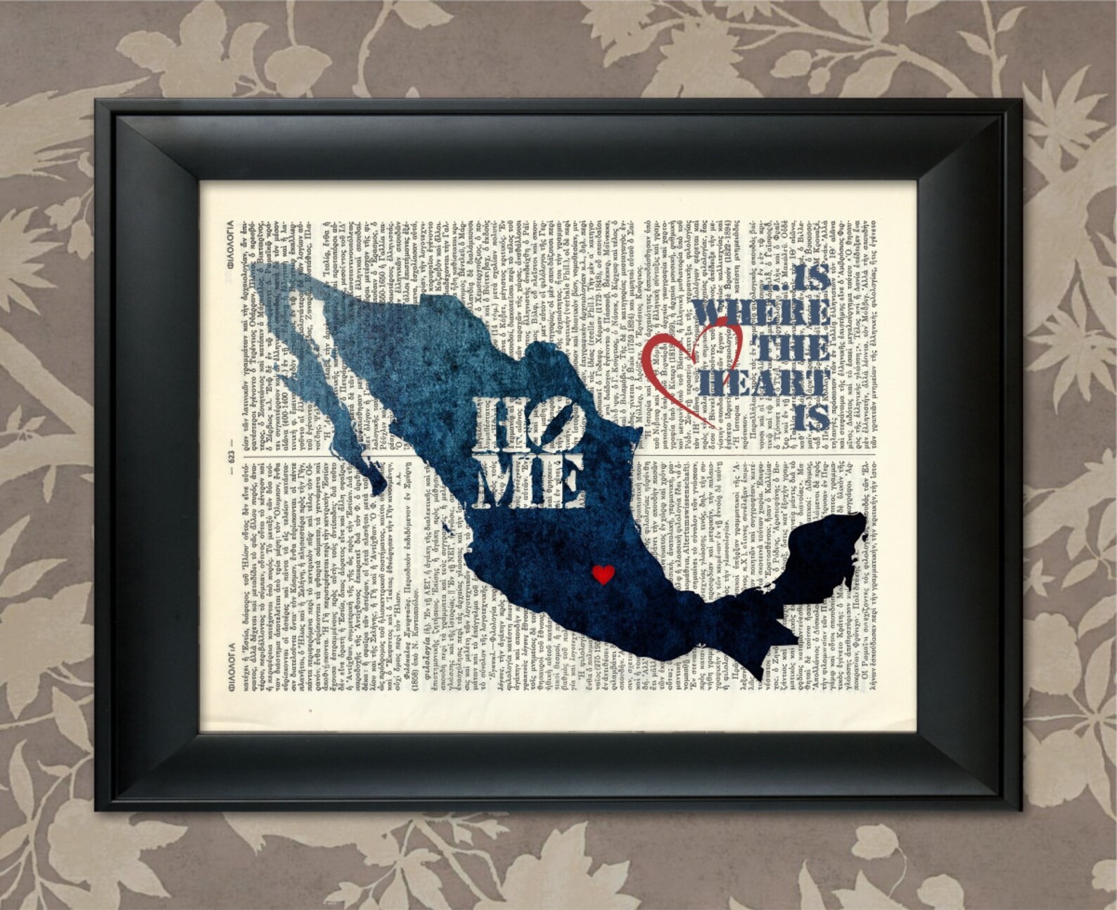 Mexico Art Print Mexico Print Mexico Map Art Mexico Wall | Etsy