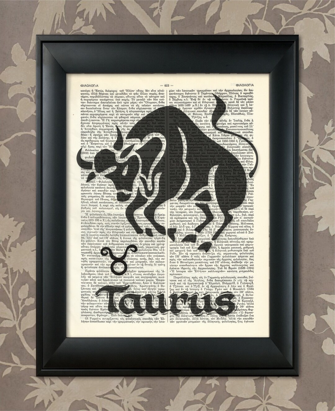 Taurus Zodiac Print, Taurus Zodiac Poster, Taurus Print, Taurus Art ...