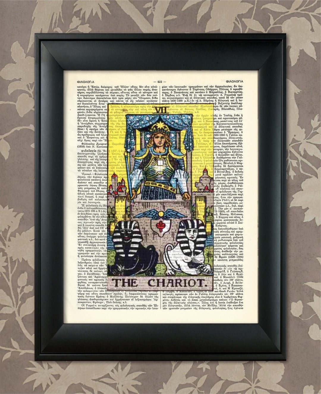 The Chariot, Tarot Card Print, Tarot Card Poster, Tarot Print, Tarot ...