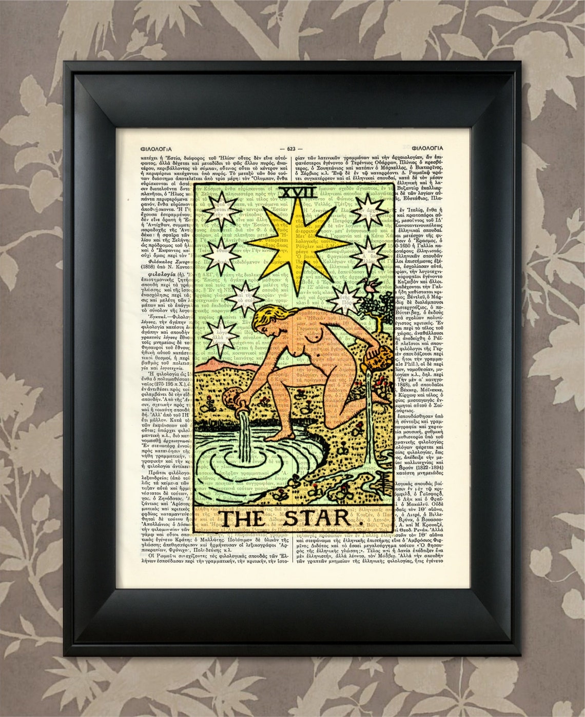 The Star Tarot Card Print Tarot Card Poster Tarot Print - Etsy