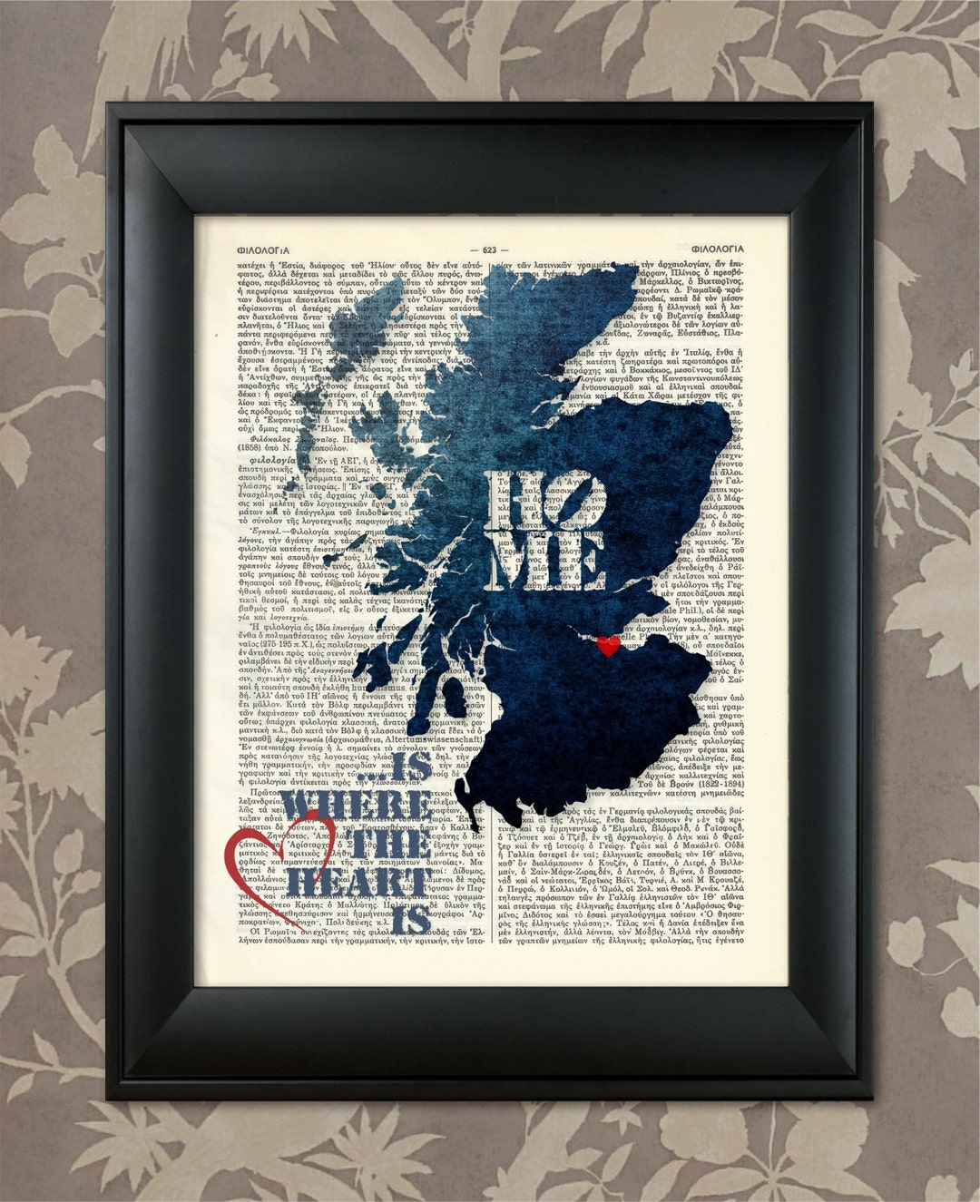 Scotland Art Print, Scotland Print, Scotland Map Art, Scotland Wall Art ...