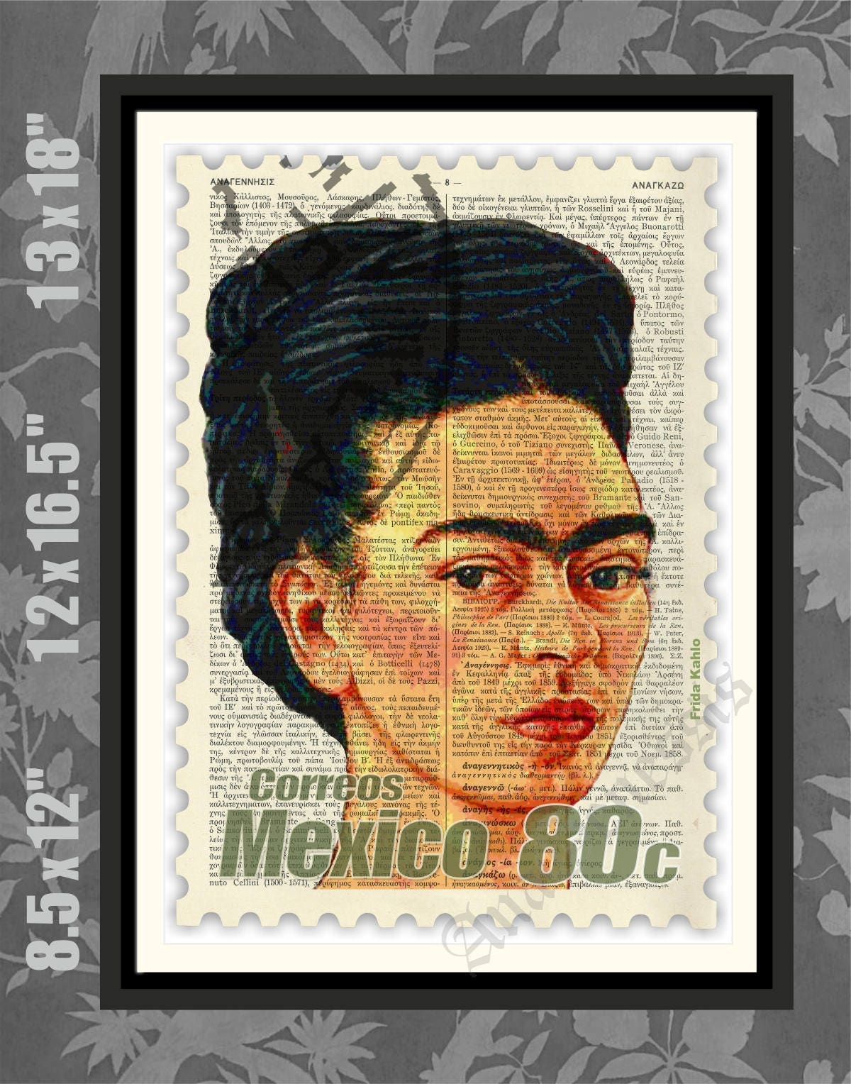 Frida Kahlo STAMP Frida Kahlo print Frida Kahlo art Frida | Etsy