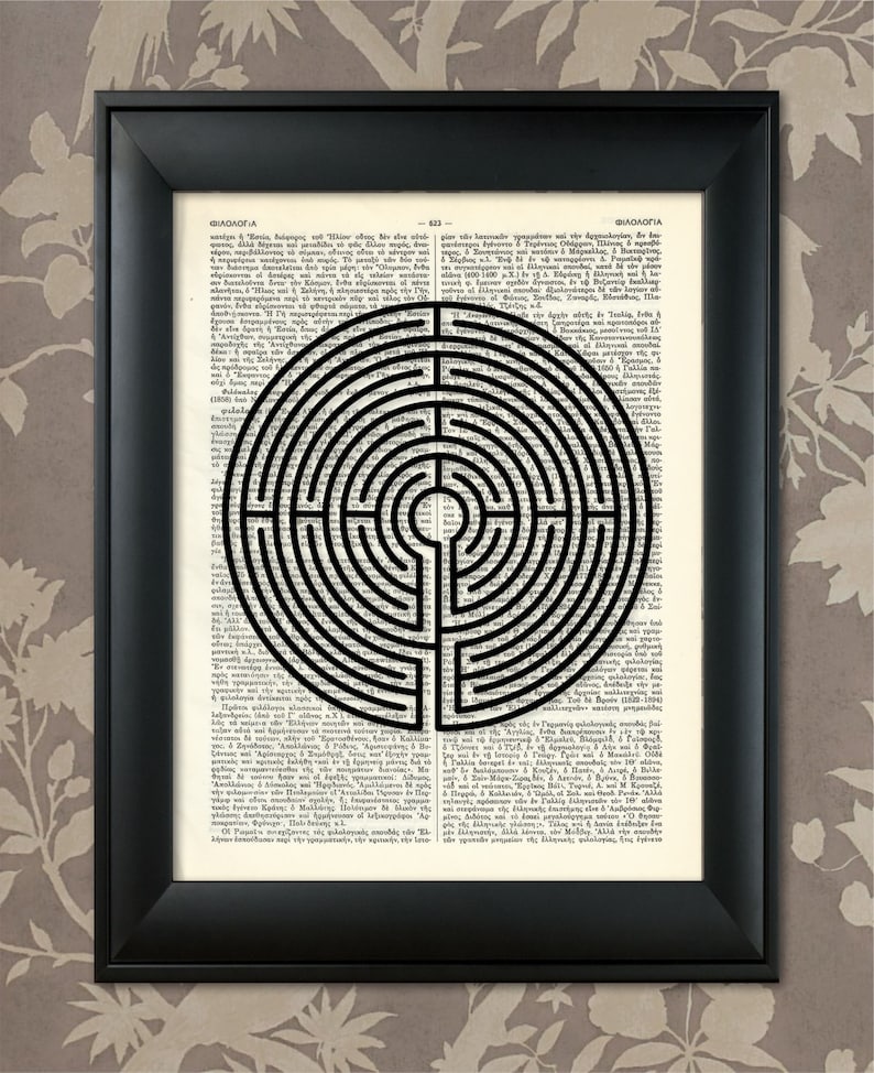 Labyrinth Print Labyrinth Poster Labyrinth Art Labyrinth - Etsy
