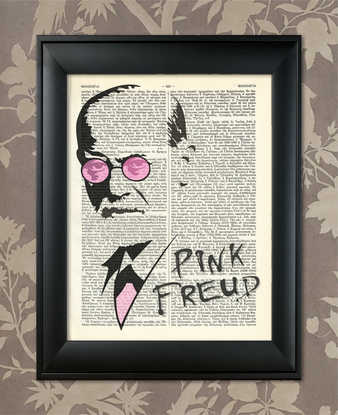 Pink Freud, Sigmund Freud, Sigmund Freud Print, Freud Poster, Freud Art ...