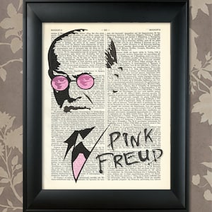 Pink Freud, Sigmund Freud, Sigmund Freud Print, Freud Poster, Freud Art ...