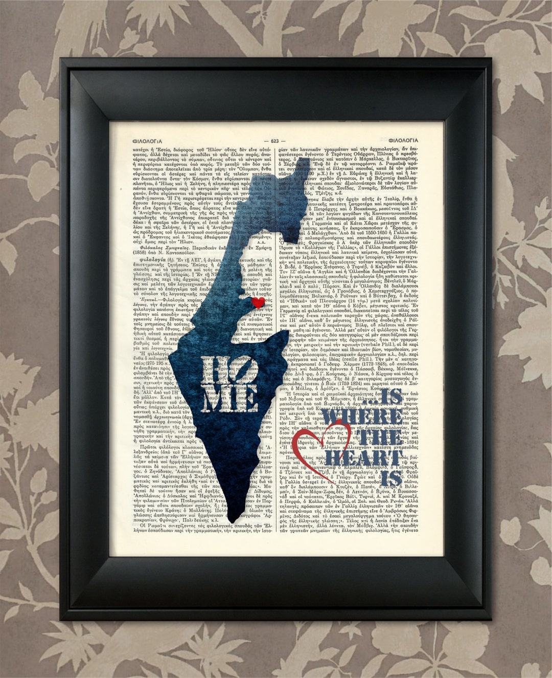 Israel Art Print, Israel Print, Israel Map Art, Israel Wall Art, Israel ...