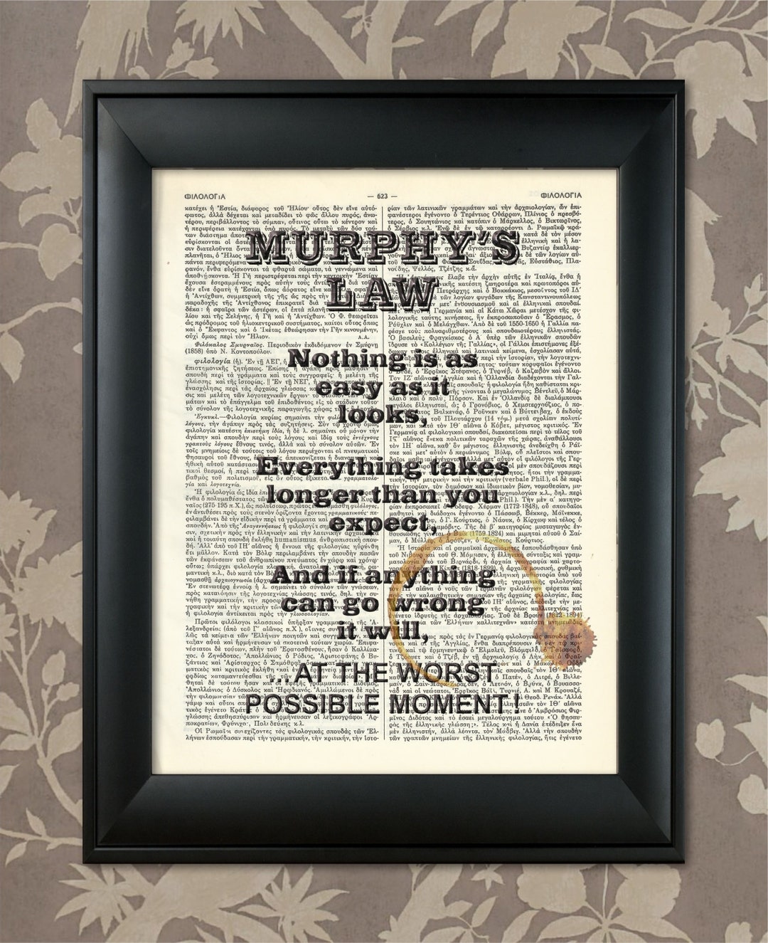 Murphy's Law ...in Action / Murphy's Law Print, Murphy's Law Art ...