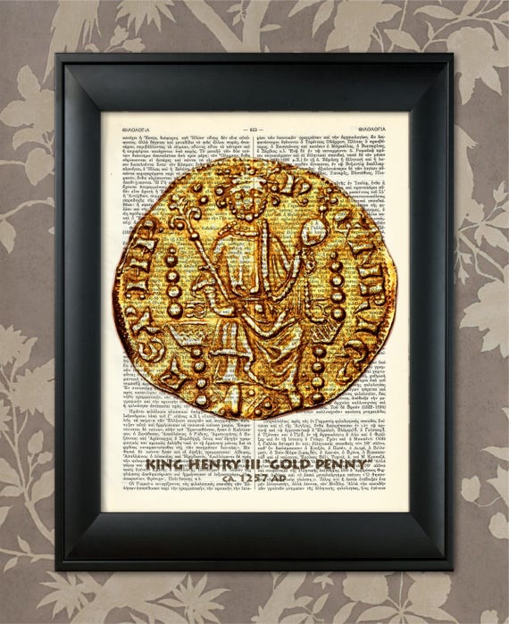 Gold Penny King Henry III 1257 AD Coins Art English Coin | Etsy