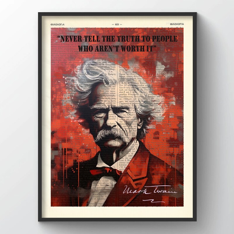 Mark Twain Quote - Etsy