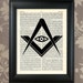 Freemasonry the All Seeing Eye Freemasonry Poster - Etsy