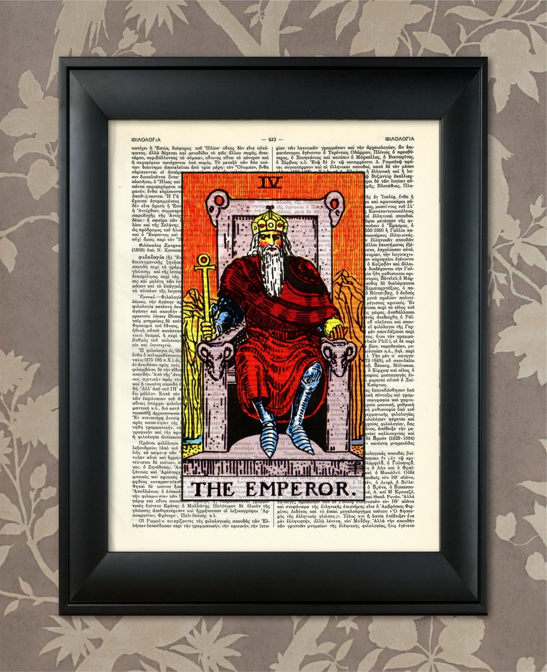 The Emperor, Tarot Card Print, Tarot Card Poster, Tarot Print, Tarot ...
