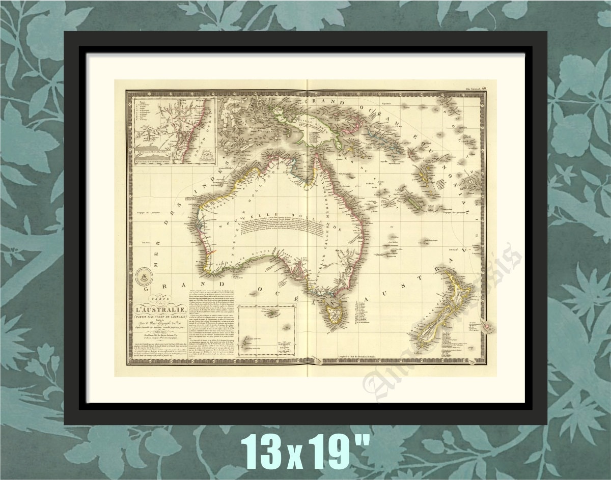Australia & New Zealand 1826, Australian History, New Zealand History ...