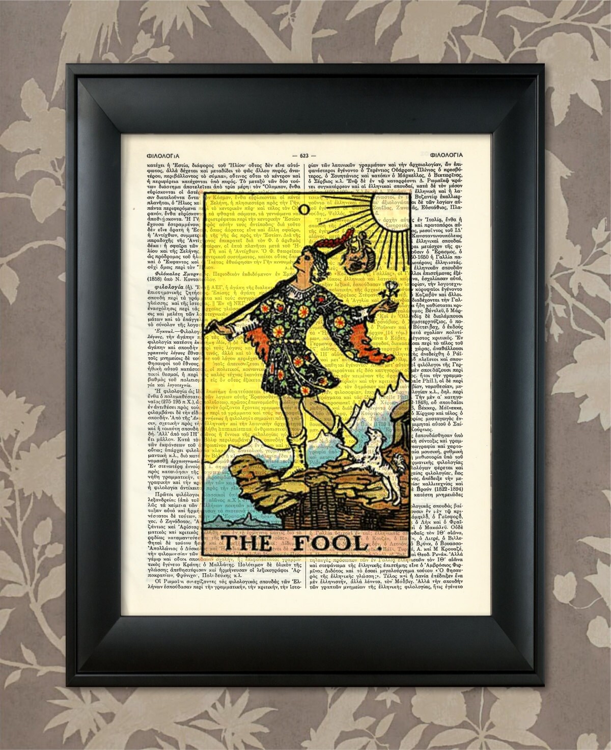 The Fool Tarot Card Print Tarot Card Poster Tarot Print | Etsy