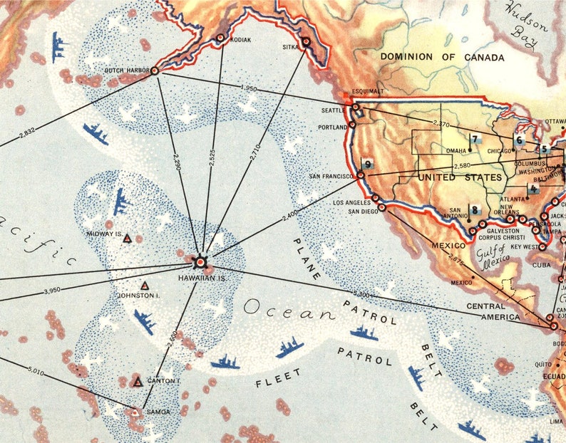 WW2 US Coastal Defense 1941 WW2 Naval Print Naval - Etsy Norway