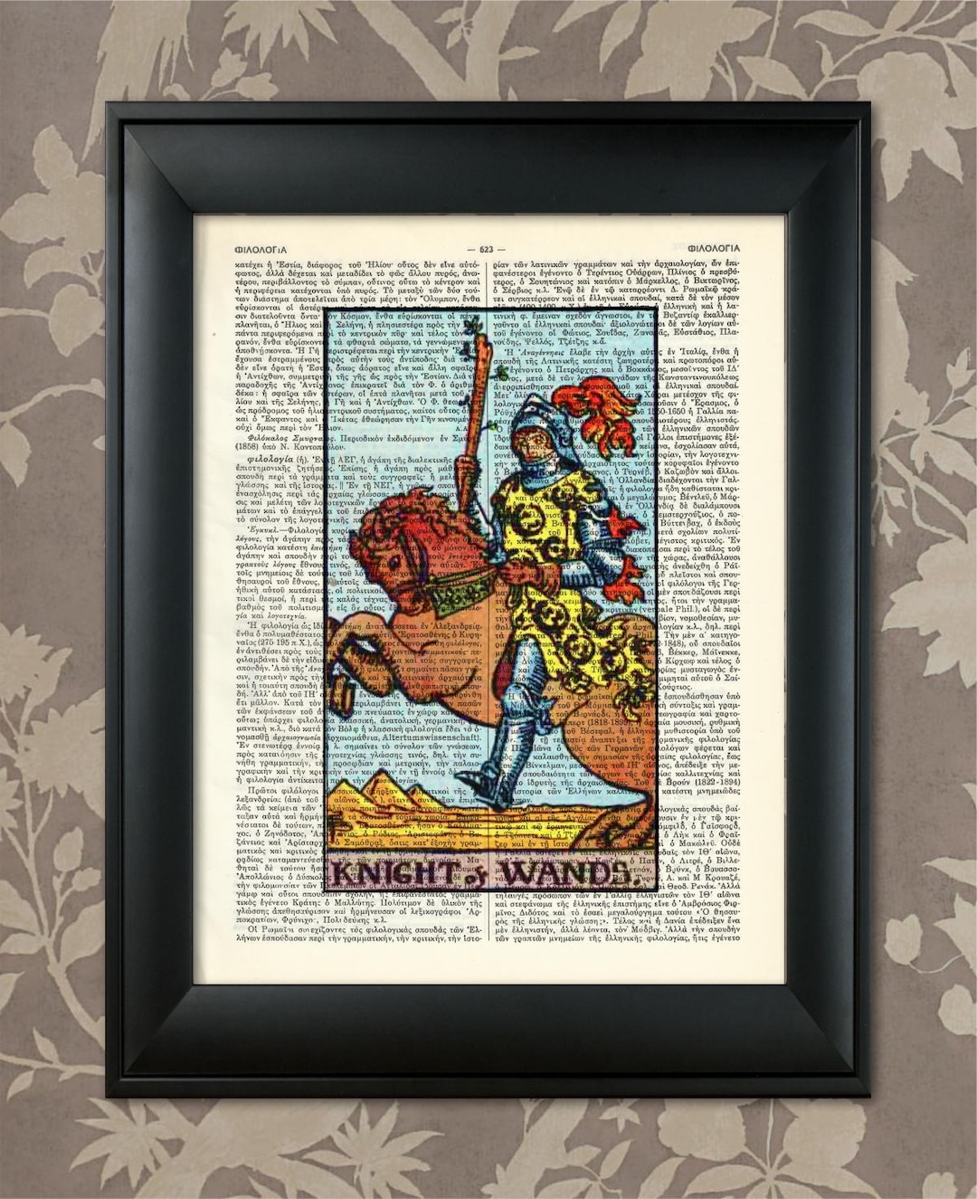 Knight of Wands, Tarot Card Print, Tarot Card Poster, Tarot Print ...