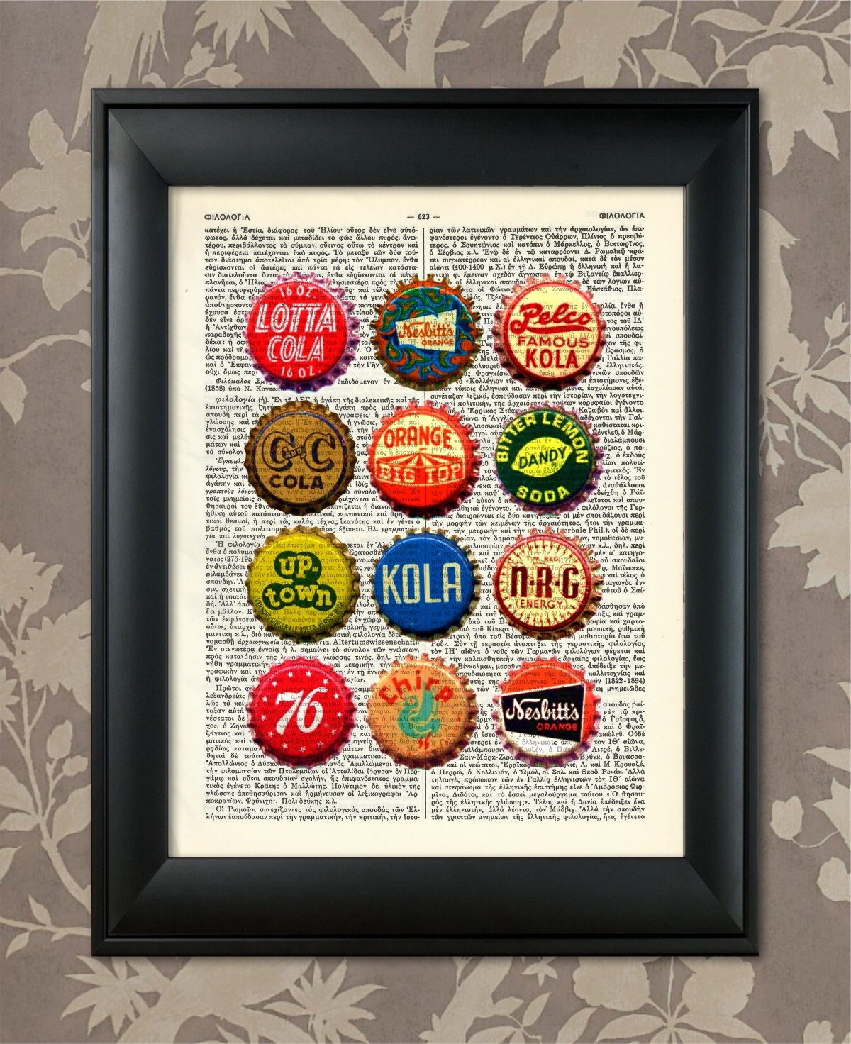 Vintage Soda Bottle Caps Soda Print Soda Bottle Art Soda | Etsy