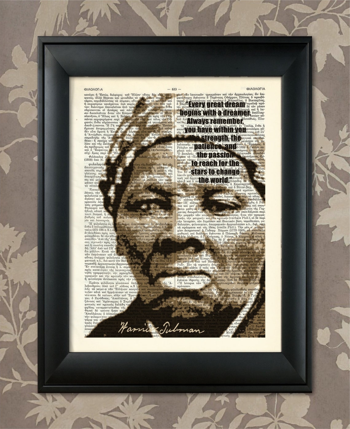 Harriet Tubman Quote, Black History Print, Harriet Tubman Print ...