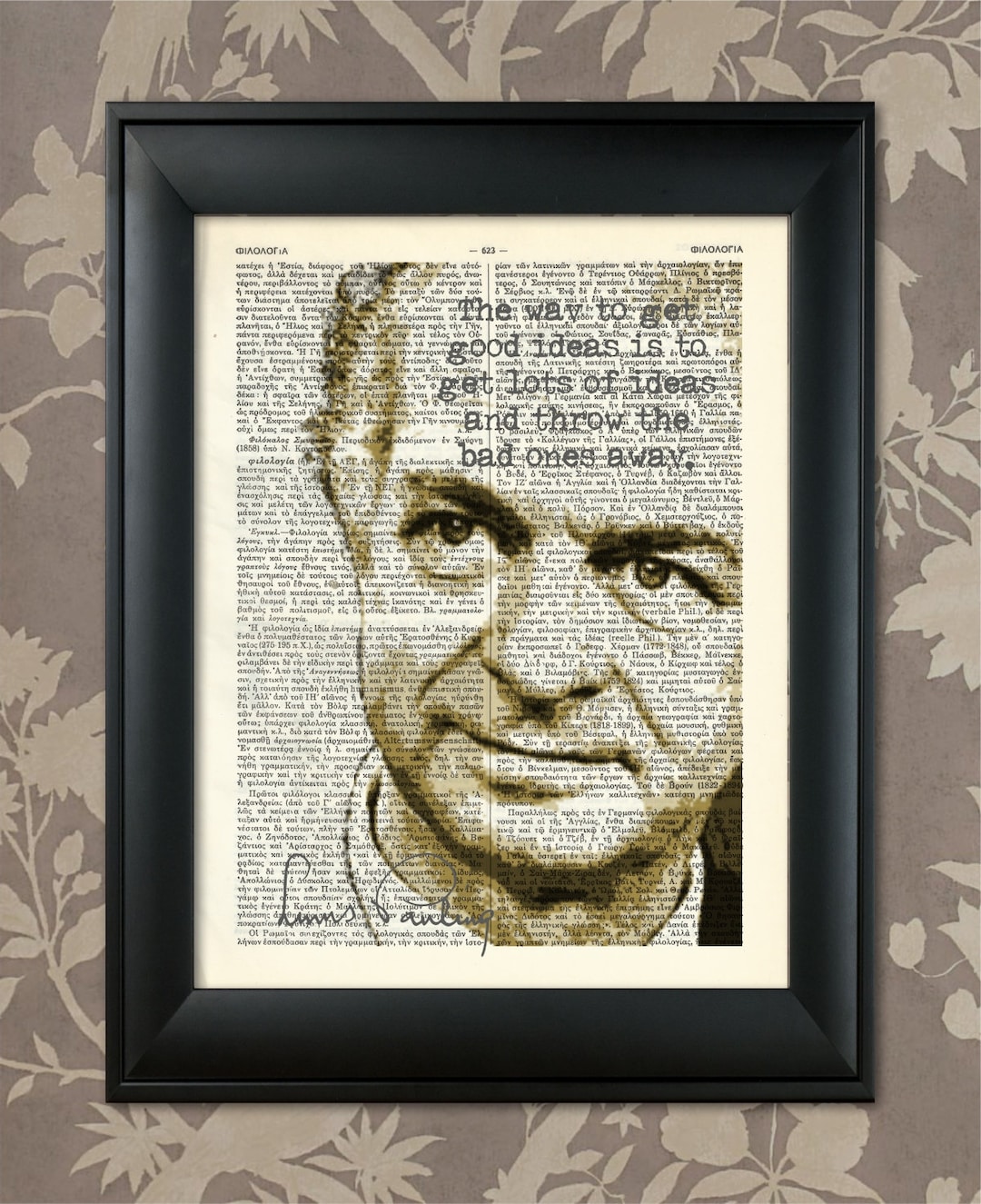 Linus Pauling Print, Linus Pauling Quote, Linus Pauling Poster, Linus ...