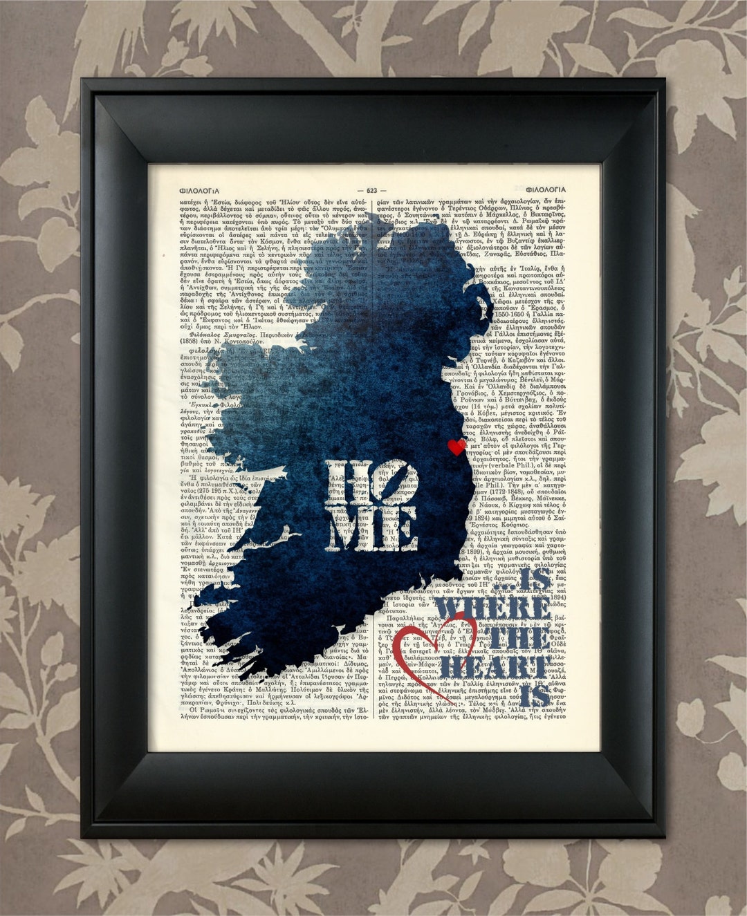 Ireland Art Print, Ireland Print, Ireland Map Art, Ireland Wall Art ...