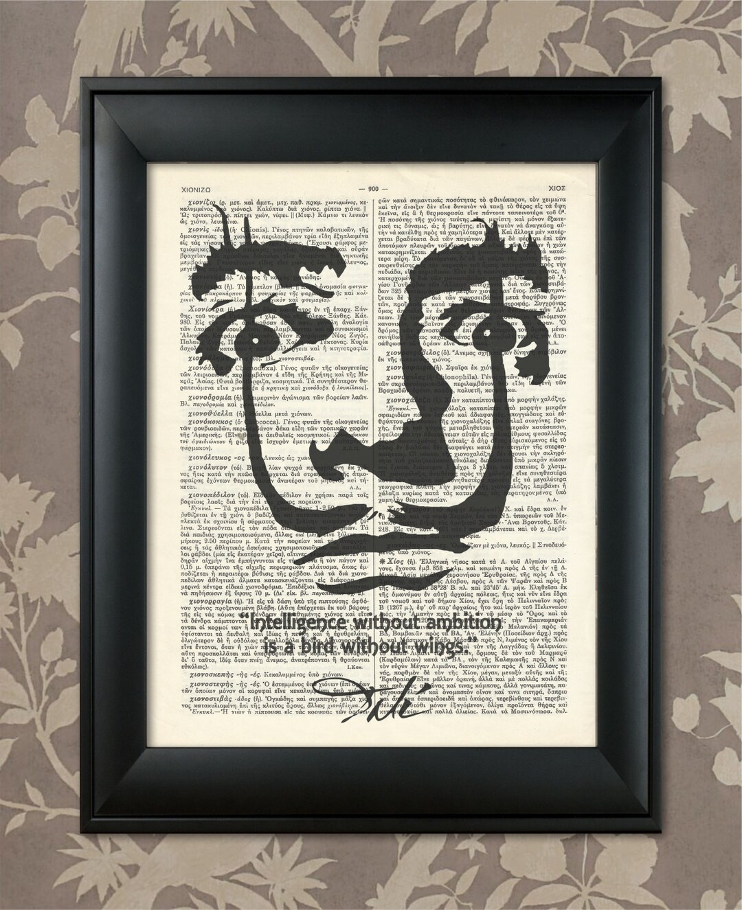Salvador Dali Sketch, Salvador Dali Quote, Salvador Dali Print ...