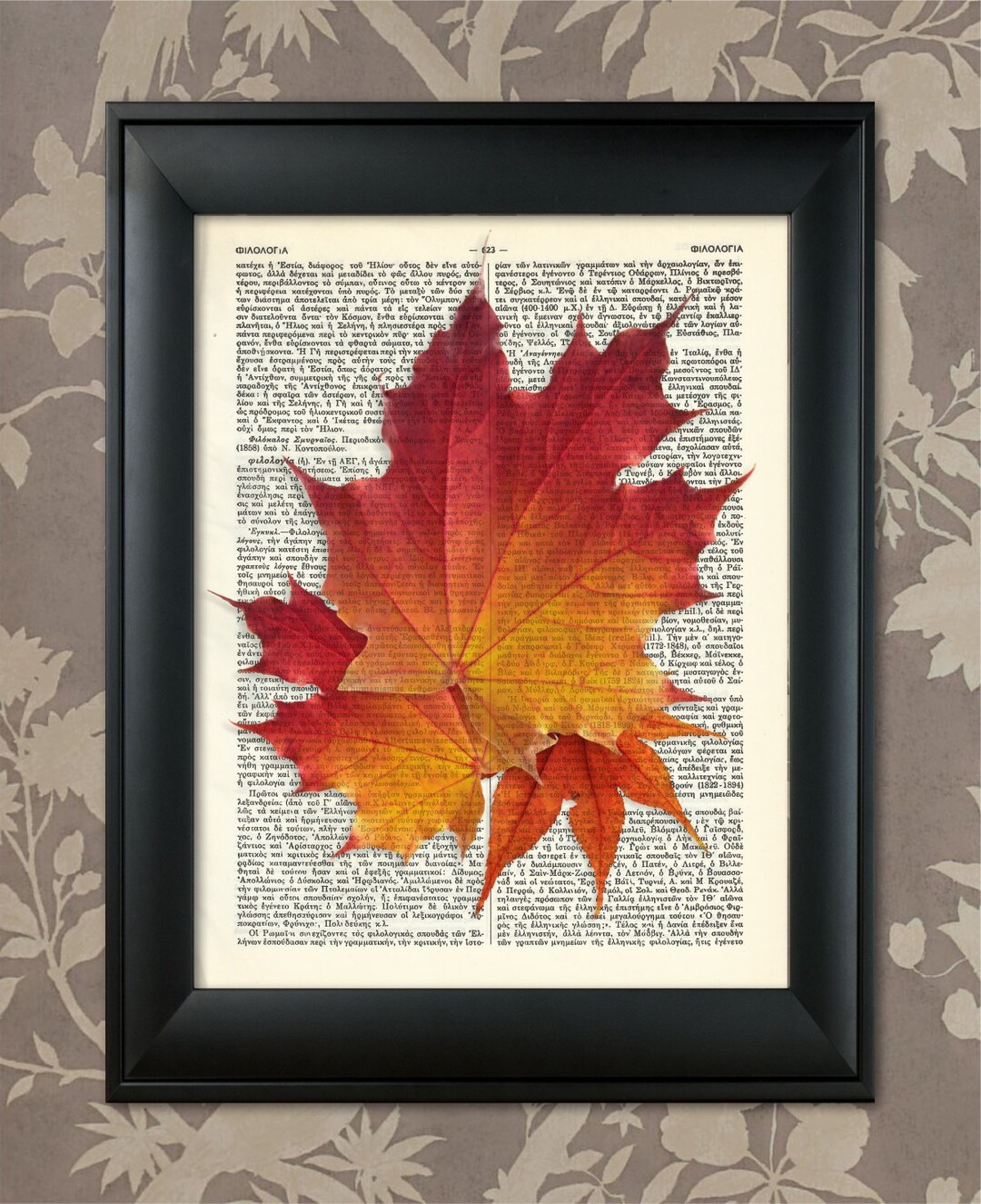 Autumn Leaves Print, Autumn Leaves Art, Forest Leaves Print, Forest ...