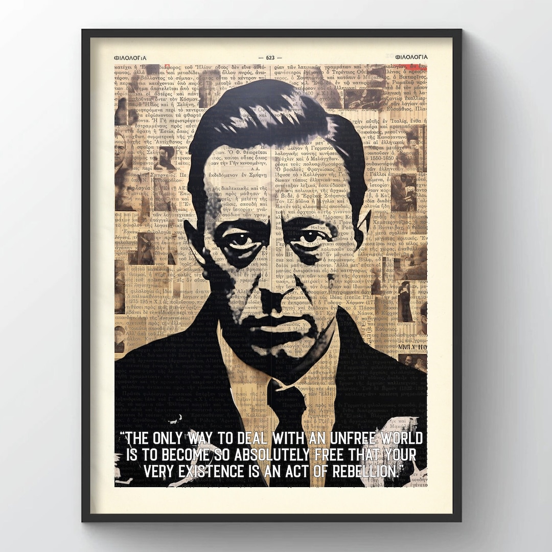 Albert Camus Quote Print, Camus Poster, French Author Wall Art ...