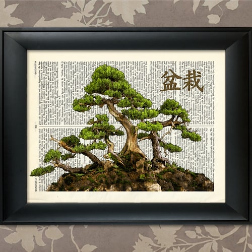 Bonsai Tree Print Bonsai Poster Japanese Bonsai Tree Wall | Etsy