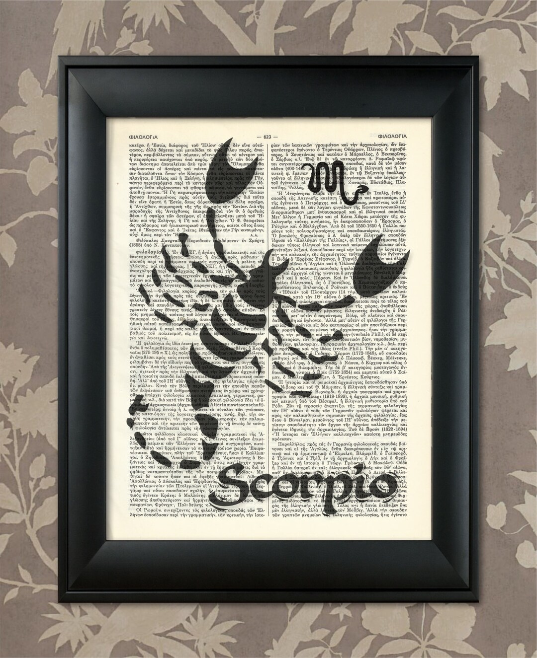 Scorpio Zodiac Print, Scorpio Poster, Scorpio Print, Scorpio Art ...