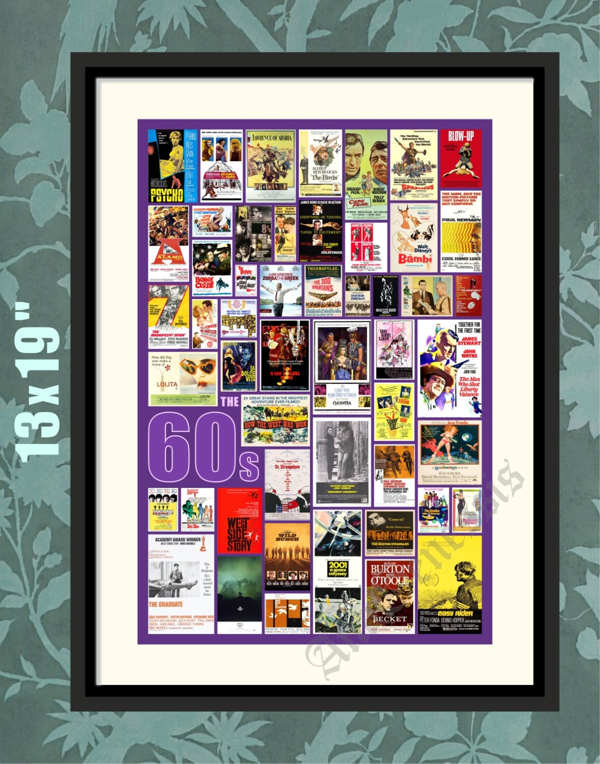 Vintage Movie Posters The 60s Movie Posters Print Movie | Etsy