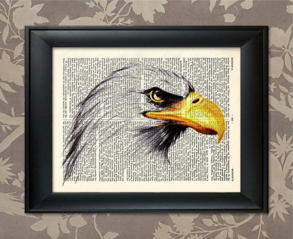 American Bald Eagle Bald Eagle Poster Bald Eagle Print Bald - Etsy