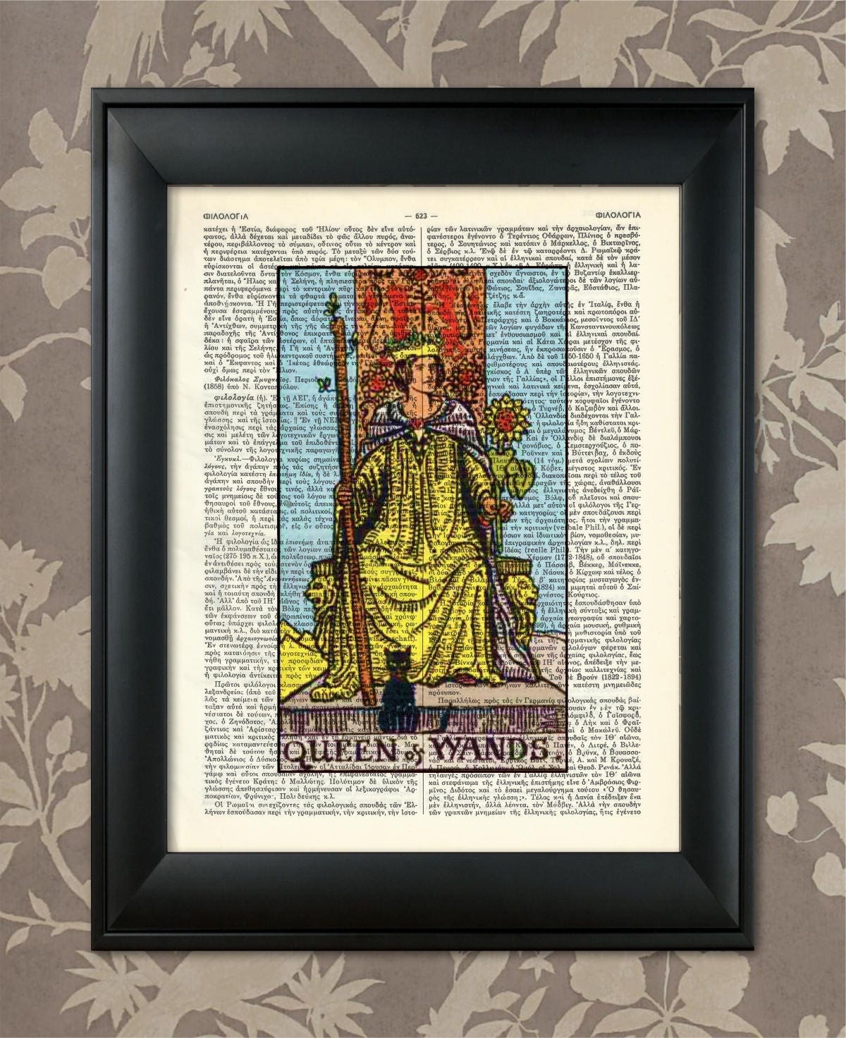 Queen of Wands, Tarot Card Print, Tarot Card Poster, Tarot Print, Tarot ...
