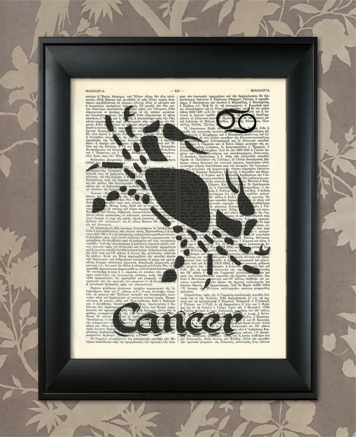Cancer Zodiac Print Cancer Zodiac Poster Cancer Print - Etsy