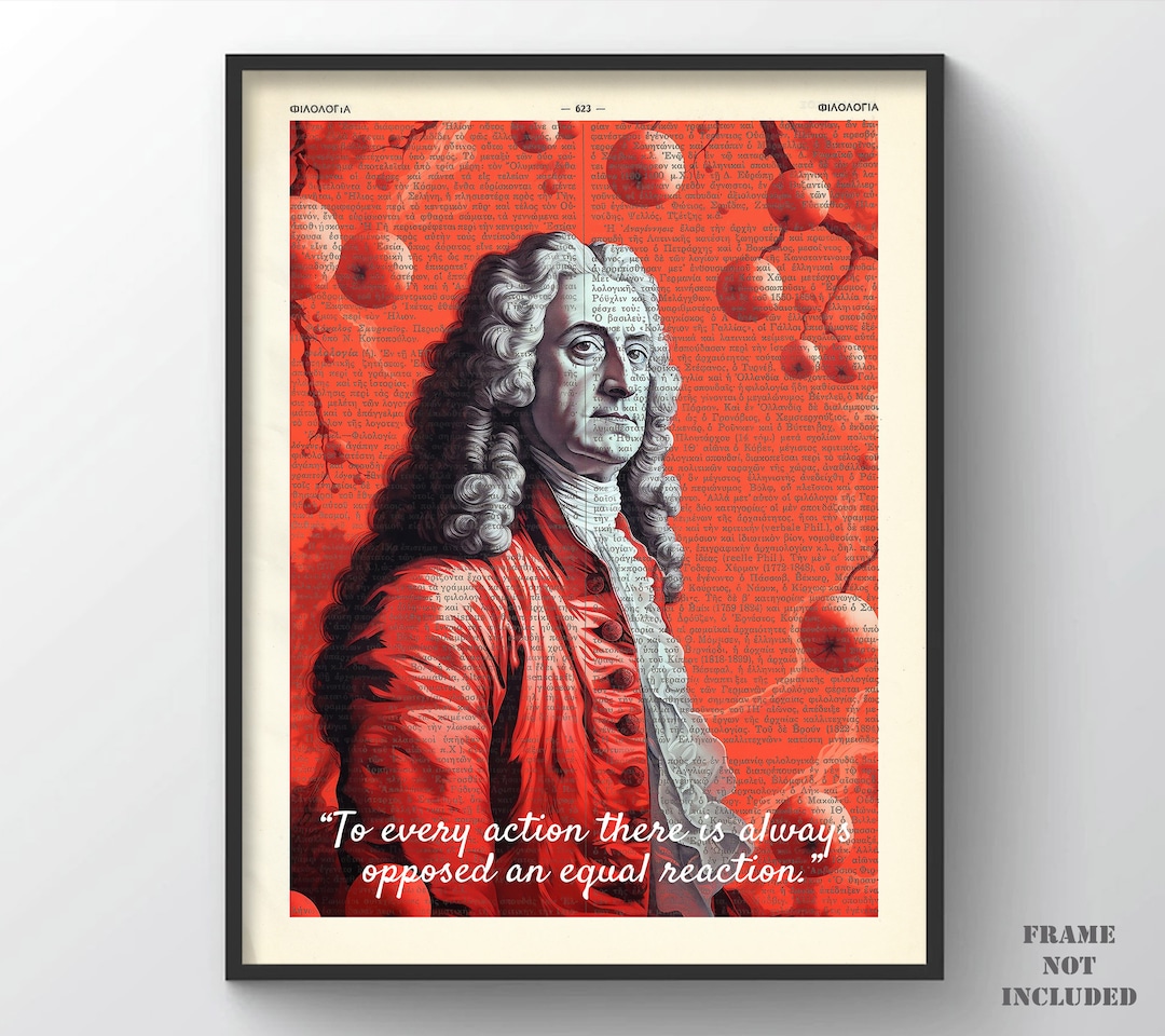 Isaac Newton Quote Print, Mathematician Physicist Poster Alchemist ...