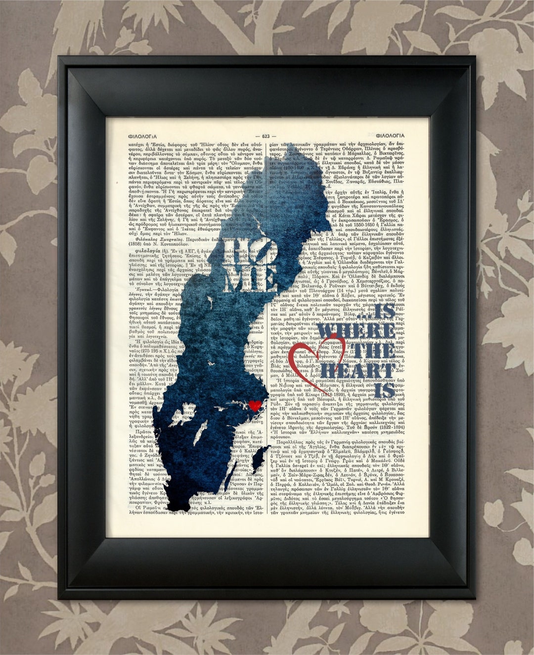 Sweden Art Print, Sweden Print, Sweden Map Art, Sweden Wall Art, Sweden ...