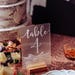 Nautical Acrylic Table Numbers - Table Numbers Wedding - Table Numbers ...