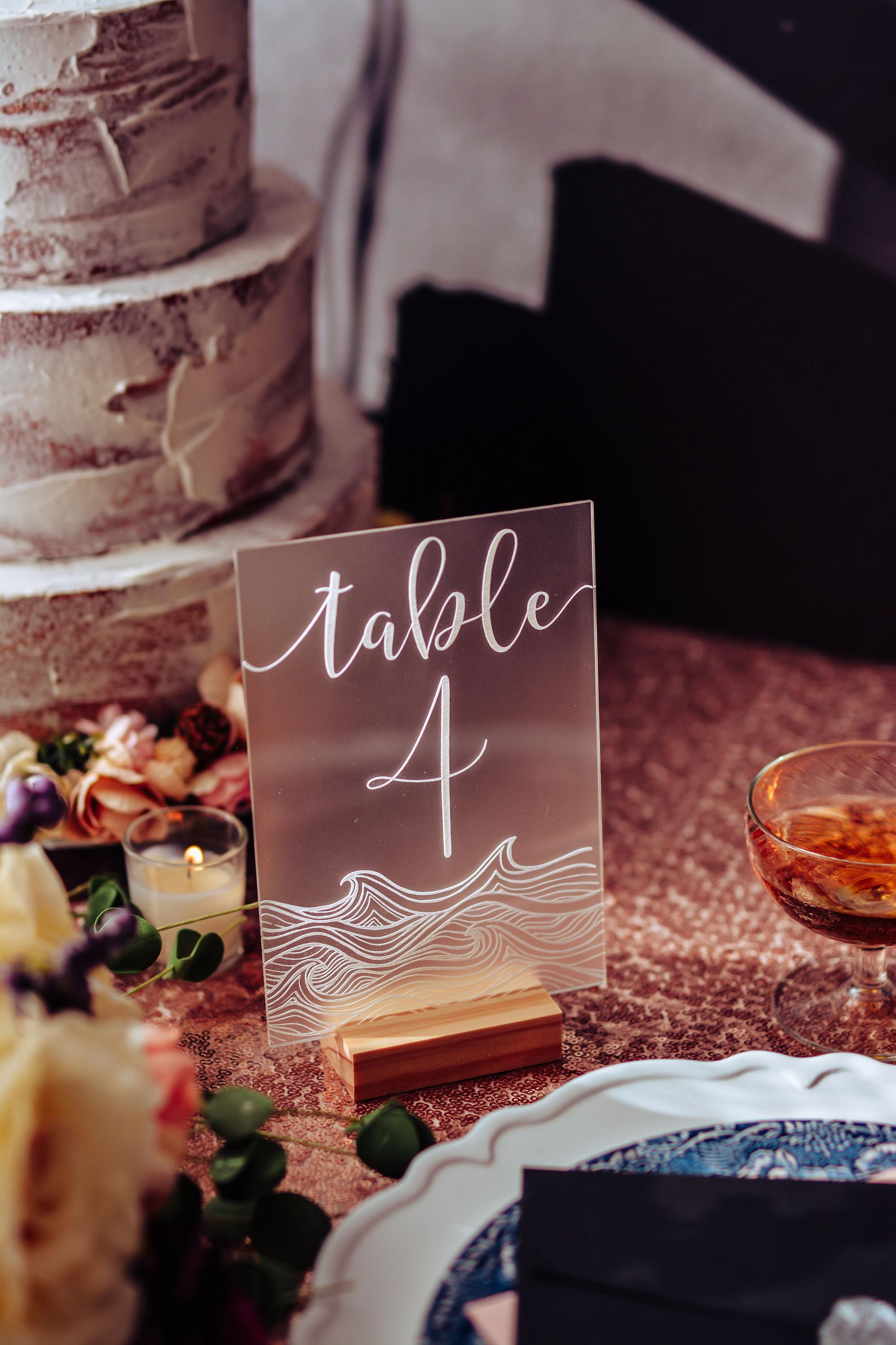 Nautical Acrylic Table Numbers - Table Numbers Wedding - Table Numbers ...