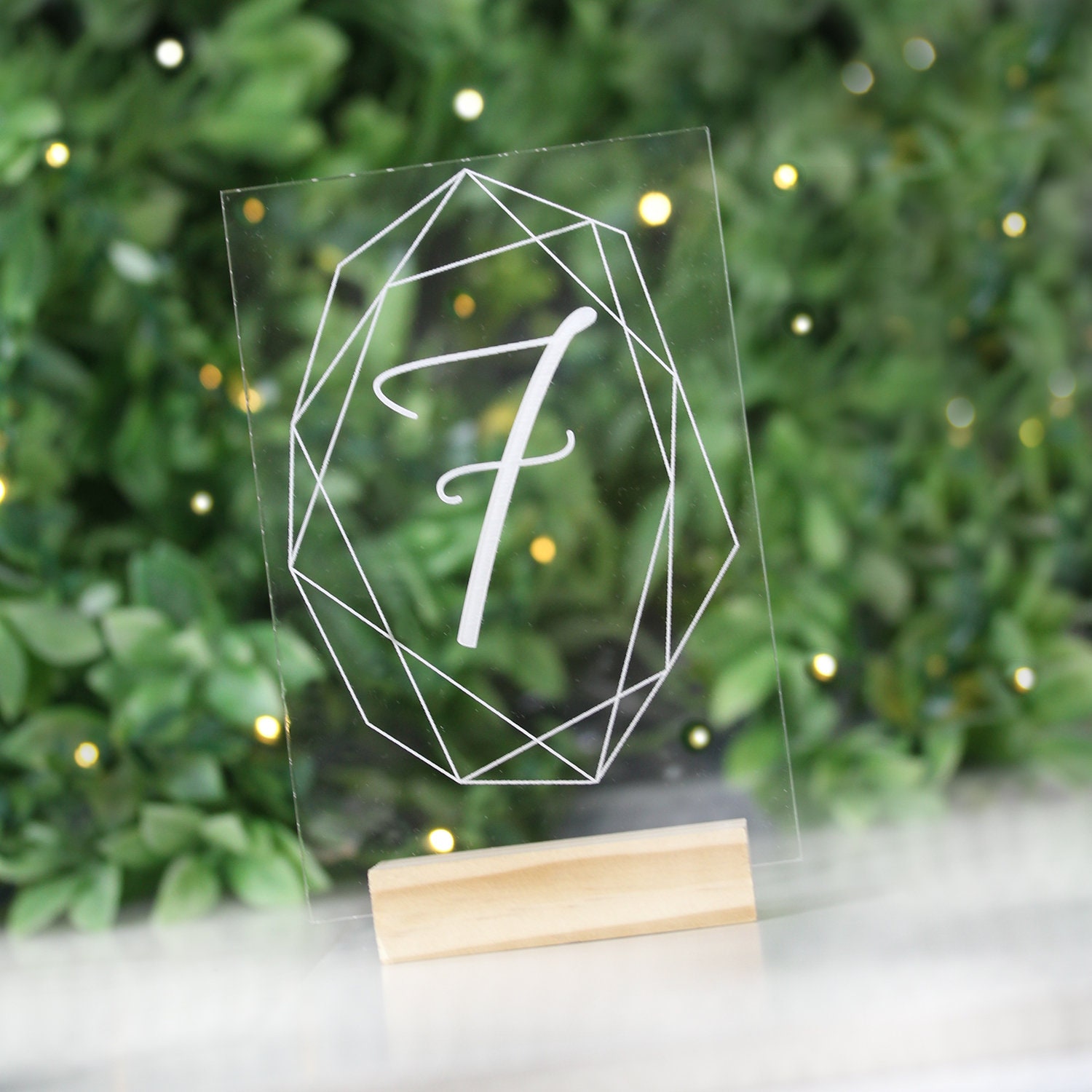 Geometric Acrylic Table Numbers Boho Wedding Sign Bohemian | Etsy