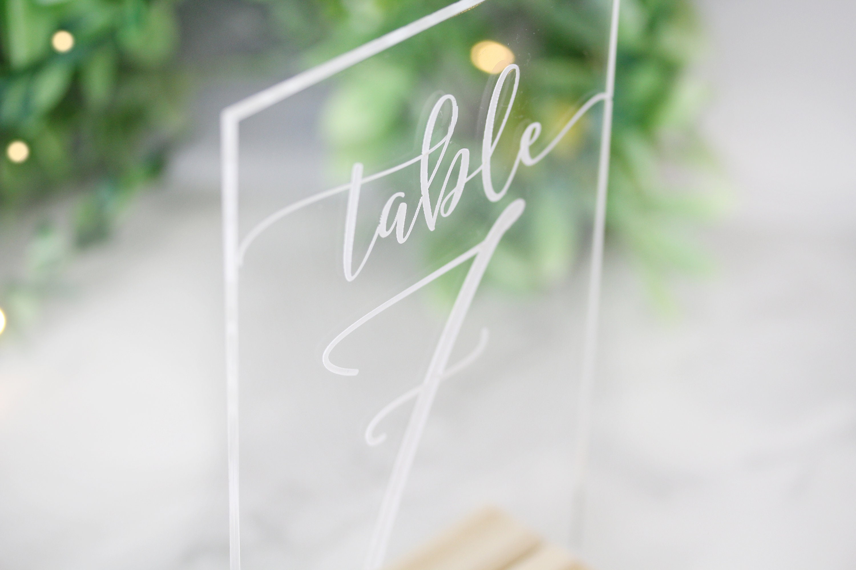 Acrylic Table Numbers - Acrylic Wedding Sign - Rustic Table Numbers ...