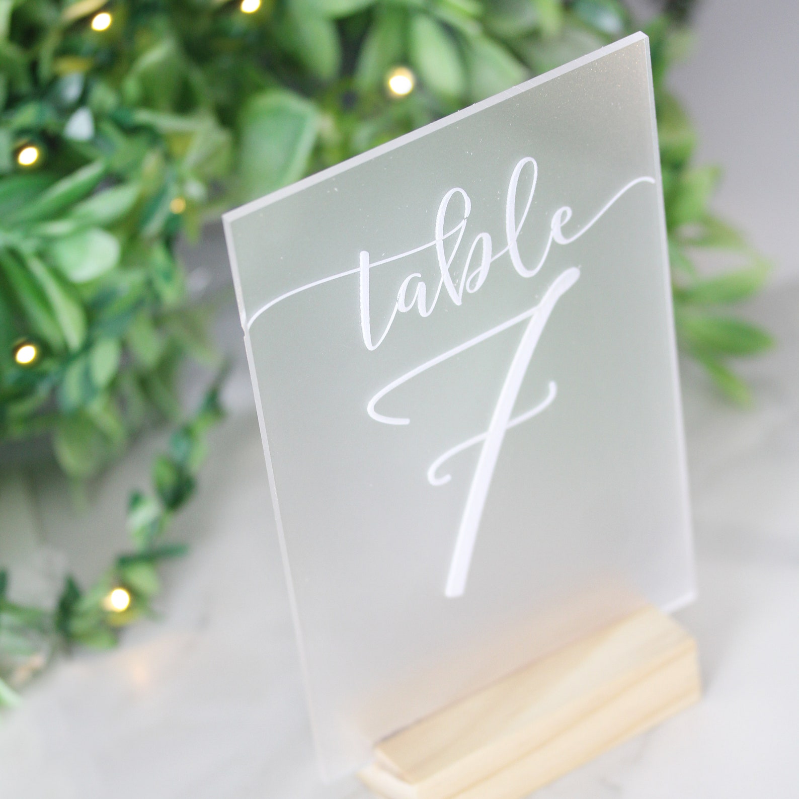 Acrylic Table Numbers Wedding Frosted Acrylic Wedding Decor - Etsy