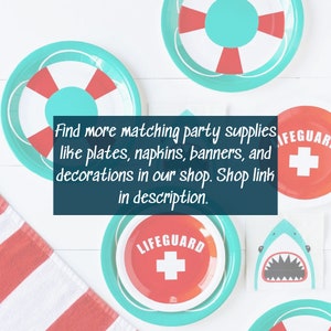 Lifeguard Party Decoration, Pool Baby Shower, Pool Party Decorations ...