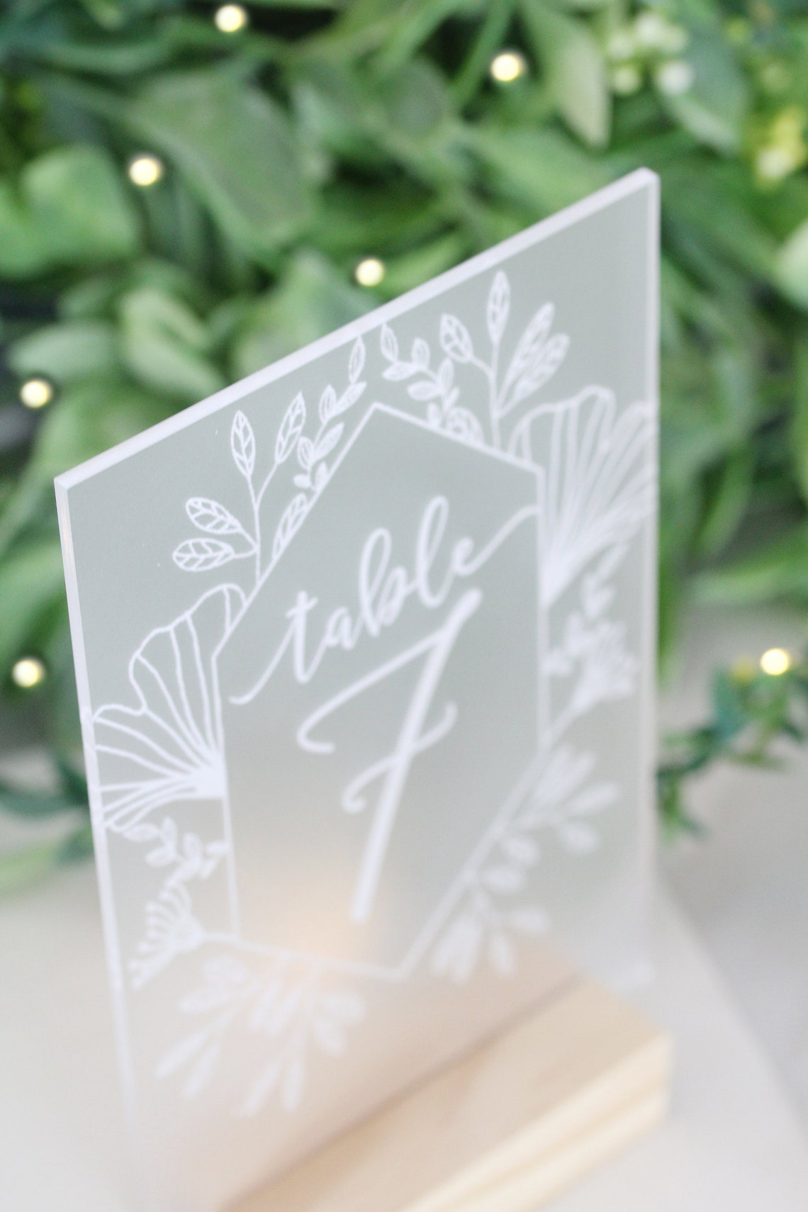 Table Number Wedding - Boho Acrylic Table Numbers - Outdoor Acrylic ...