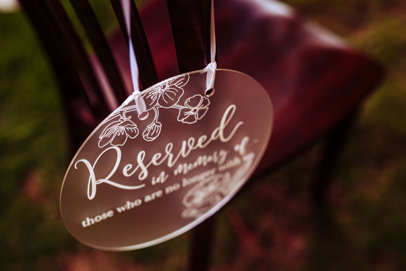 Wedding Memorial Sign Reserved in Memory of Celebrating With - Etsy