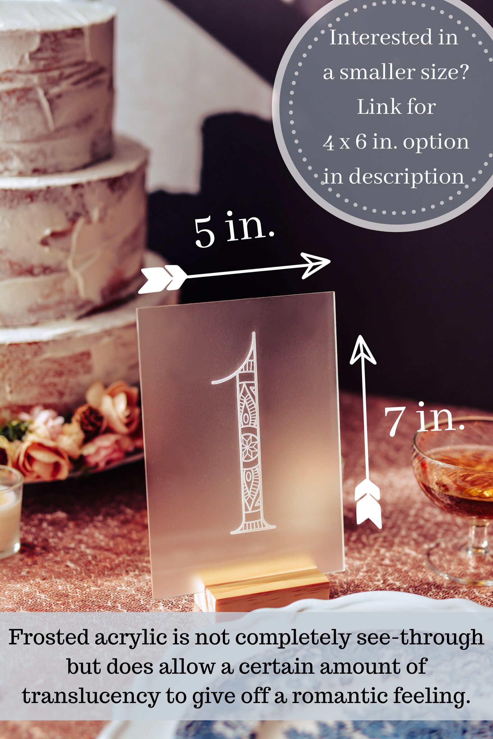 Acrylic Table Numbers Wedding Table Numbers Frosted Table | Etsy