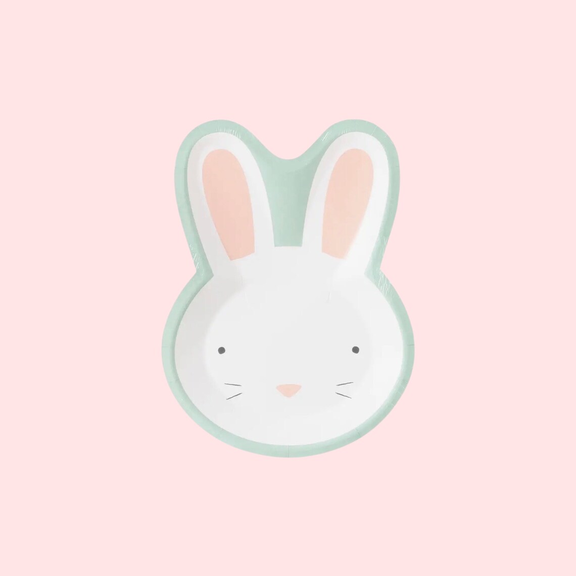 Easter Bunny Shaped Plate 8 Ct Easter Paper Plates Barnyard - Etsy