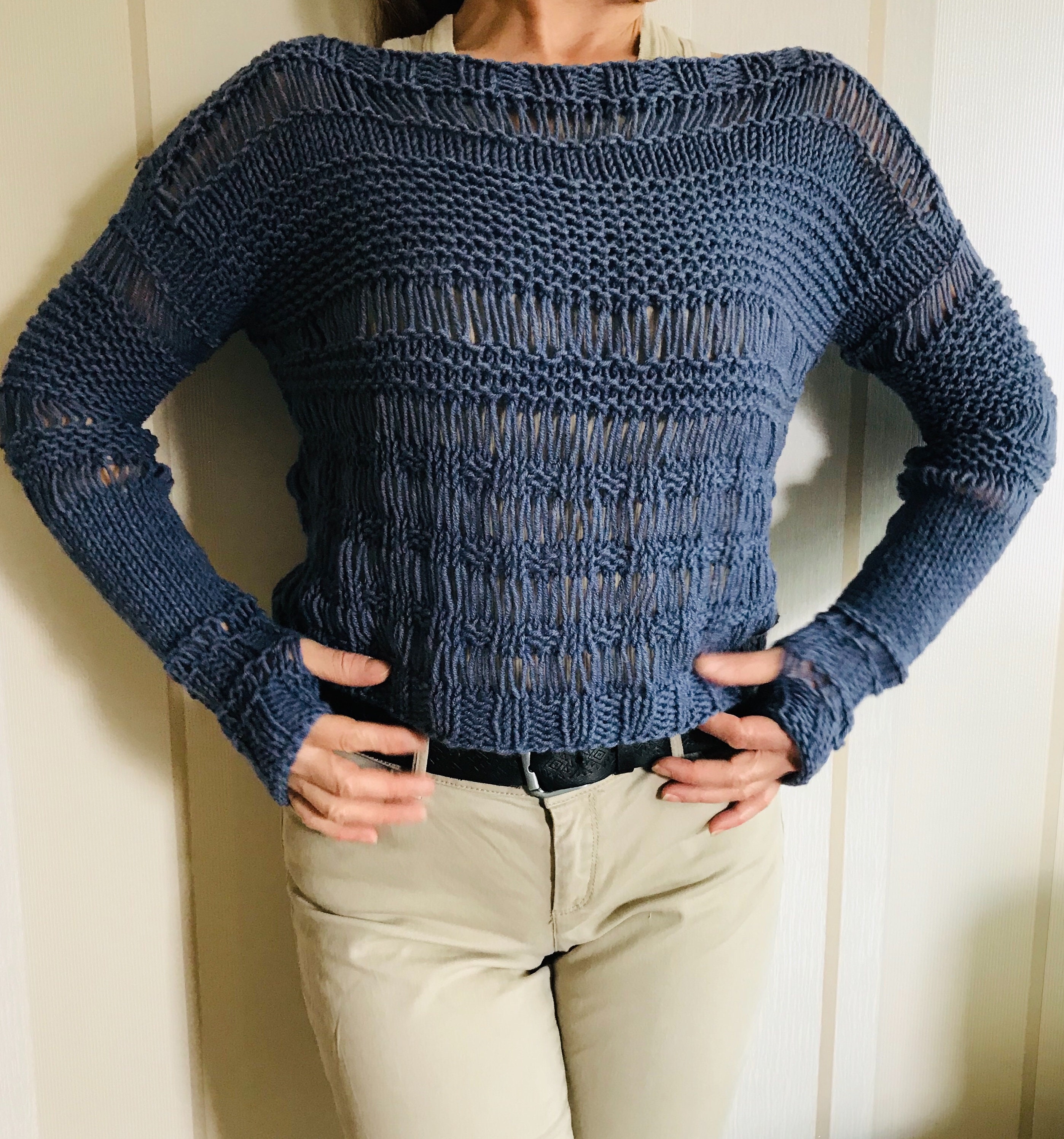 Knit Women Sweater ,knit Wool Boho Top , Crop Top for Women, Wool ...