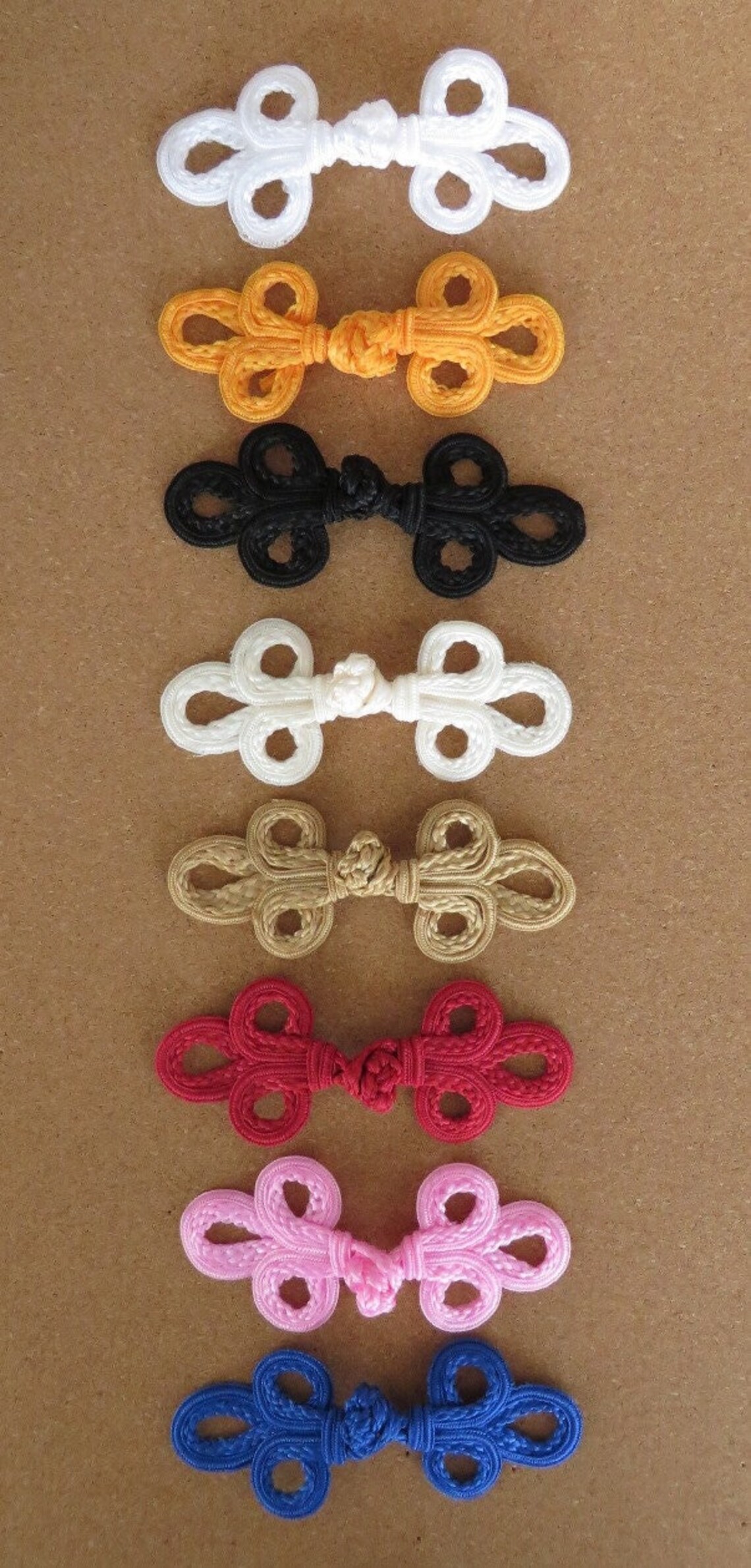 2 Sets of Hand-stitched Frog Fasteners Closure Trimmings - Etsy